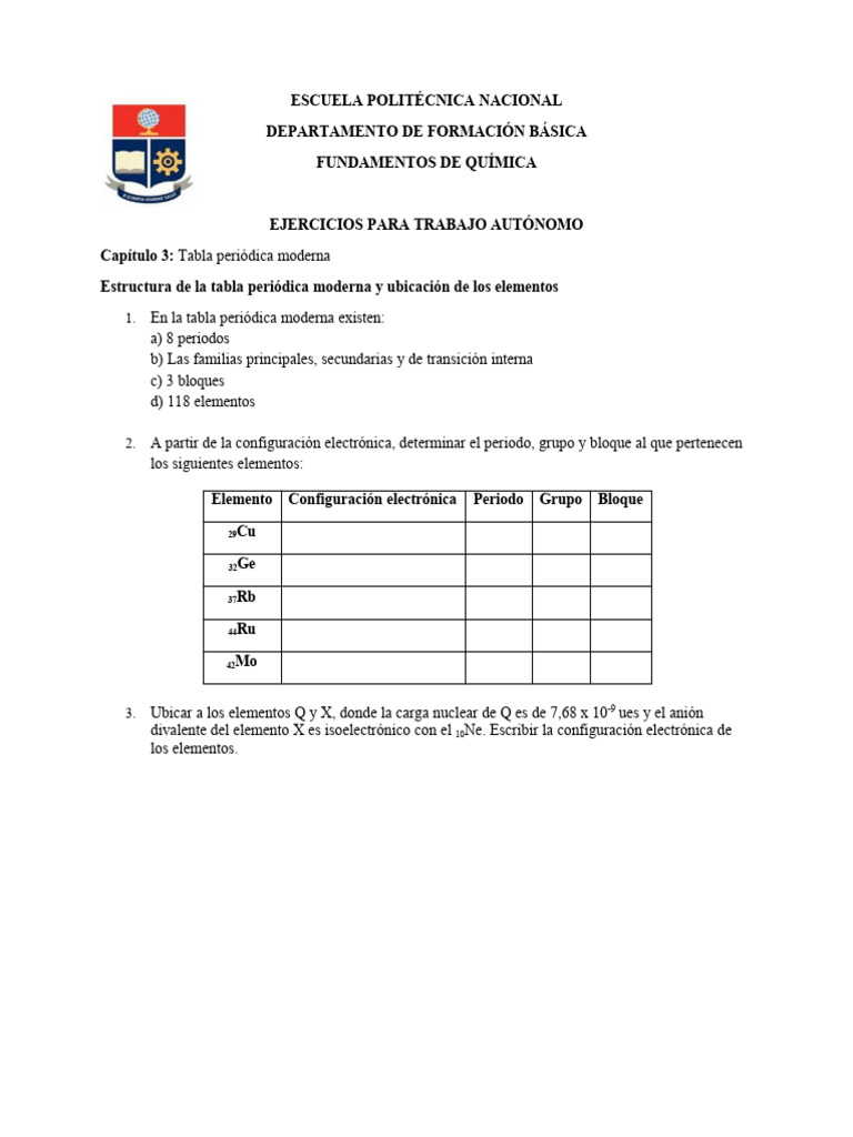 Capitulo 3. Ejercicios para Trabajo Autónomo | PDF