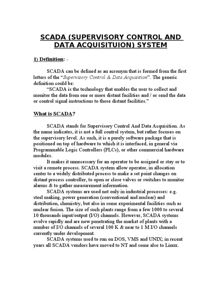 SCADA Paper | PDF | Scada | Programmable Logic Controller