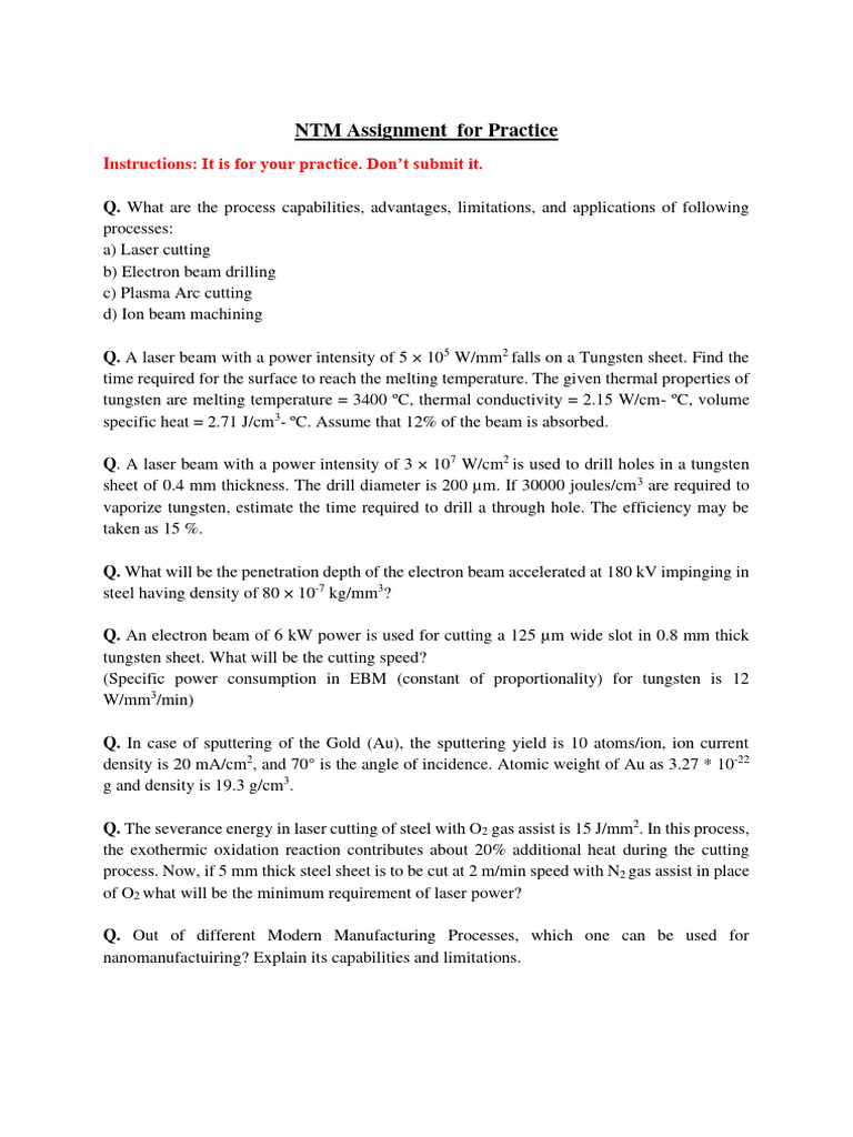 Thermo Questions and Assignment | PDF | Science & Mathematics | Technology & Engineering