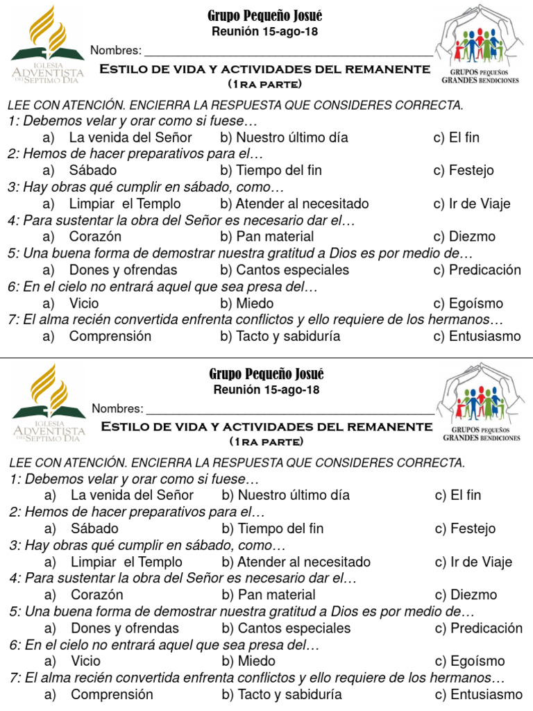 Estilo de Vida del Remanente Cristiano | PDF | Creencia religiosa y ...