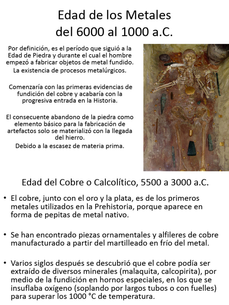 4 Edad De Los Metales Pdf Cobre Edad De Bronce