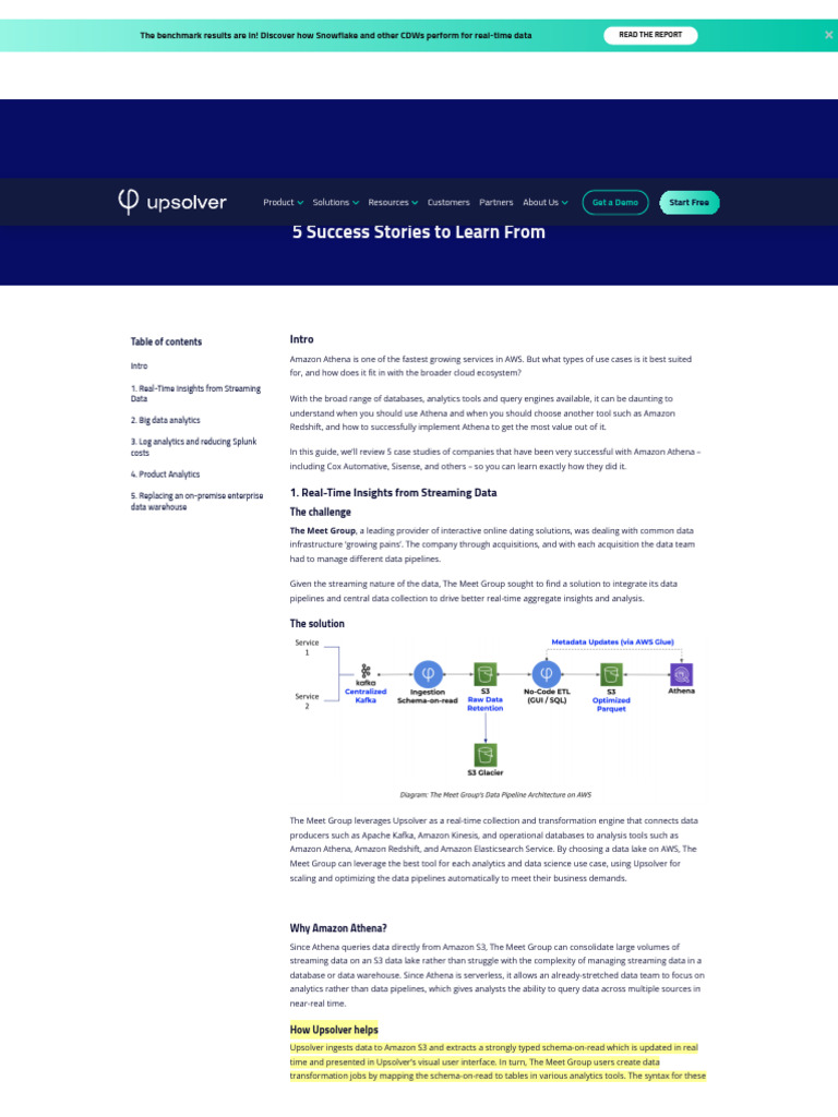 Amazon Athena - Use Cases | PDF | Cloud Computing | Analytics
