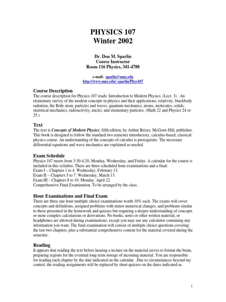 Physics 107 | PDF | Physics | Physical Sciences