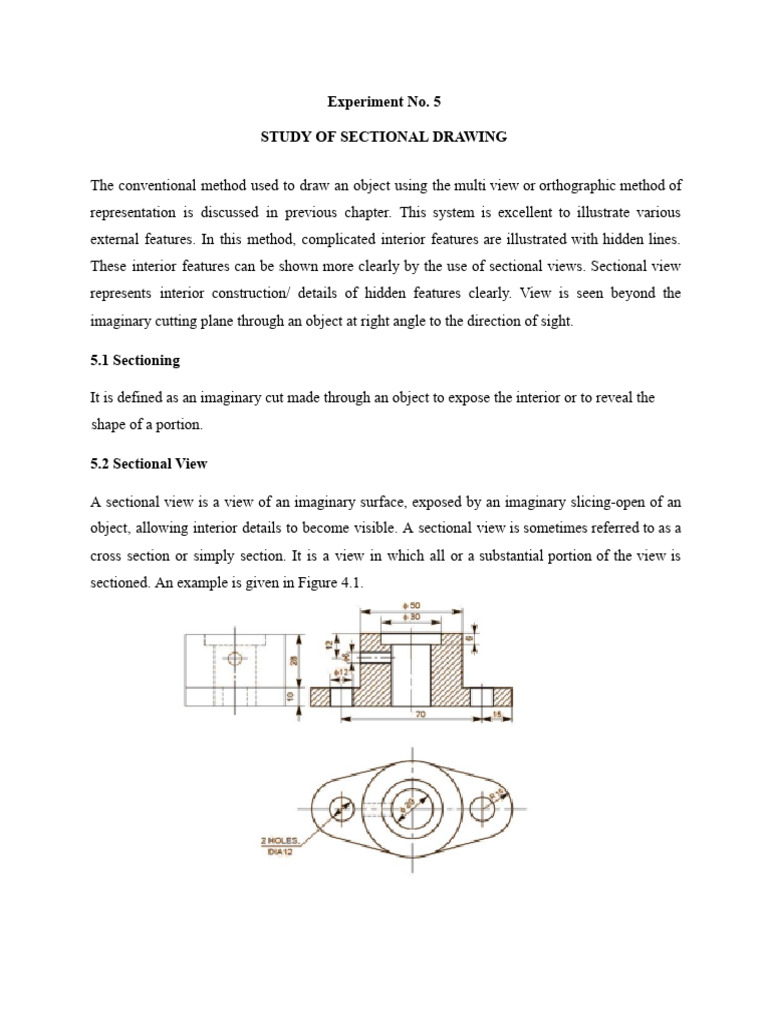 Topic - Sectional Drawing | PDF