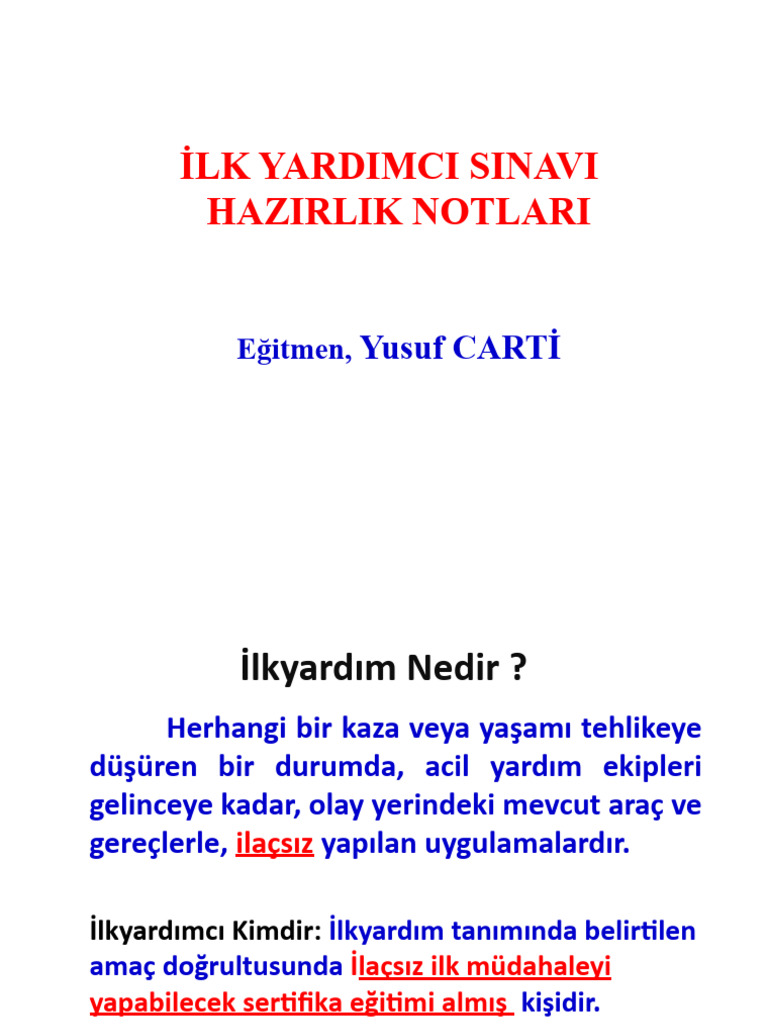 Sinav Notlari | PDF