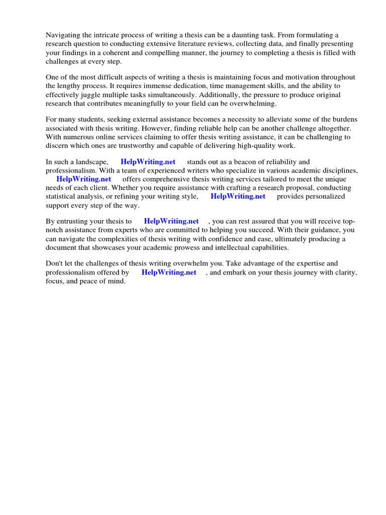 Ndu Thesis Guide | PDF