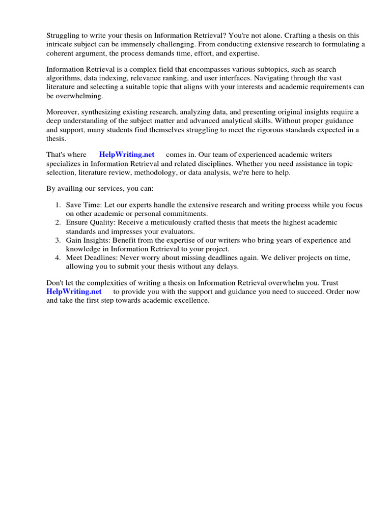Information Retrieval Thesis Topics | PDF | Information Retrieval | Search Engine Indexing
