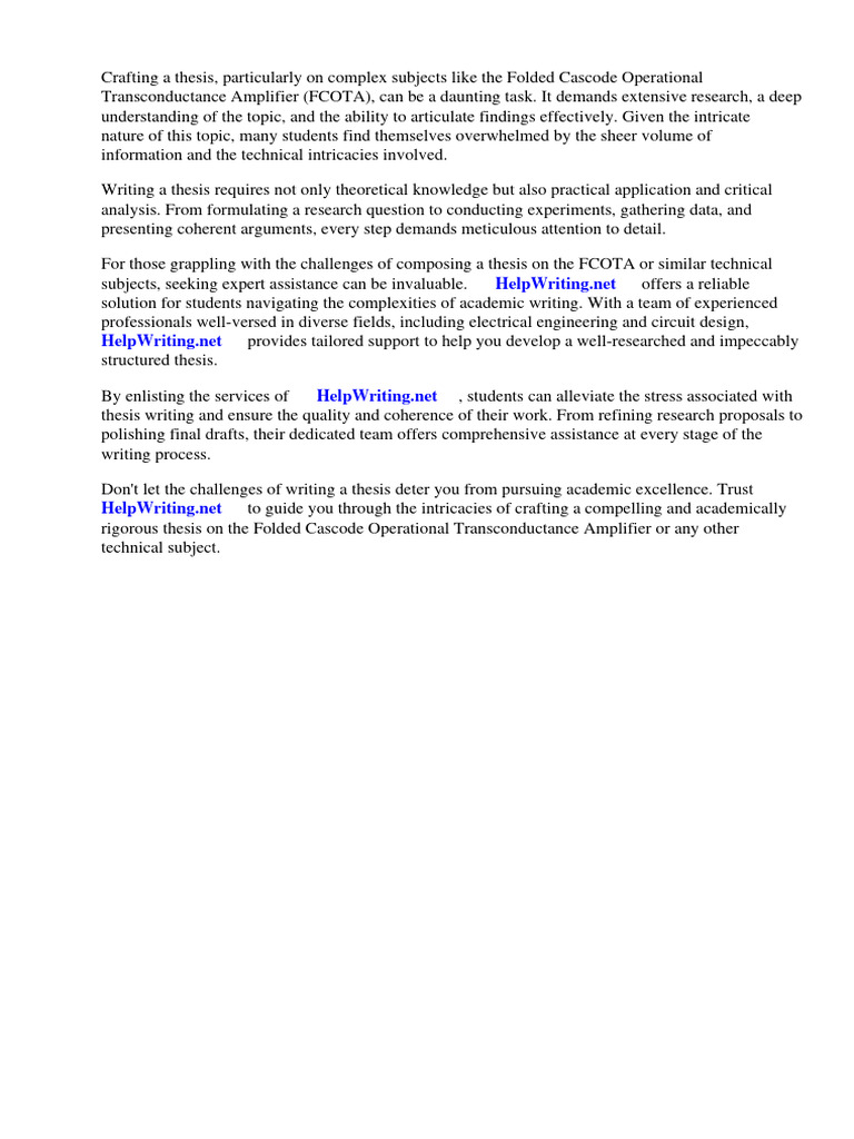 Folded Cascode Operational Transconductance Amplifier Thesis | PDF ... Folded Cascode Operational Transconductance Amplifier Thesis | PDF ...