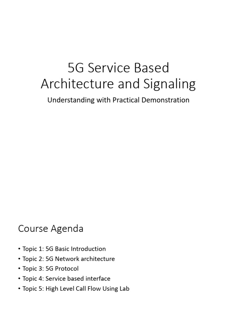 Chapter 5 5g Sa Call Flow Pdf Computer Network Data Transmission