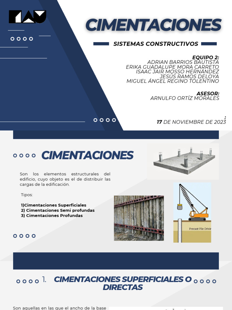 CIMENTACIONES | PDF | Fundación profunda | Fundación (Ingeniería)