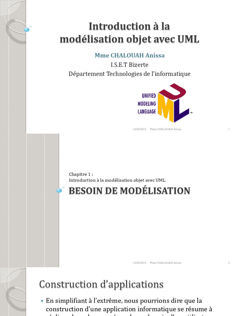 Introduction à la modélisation UML | PDF | Classe (informatique ...