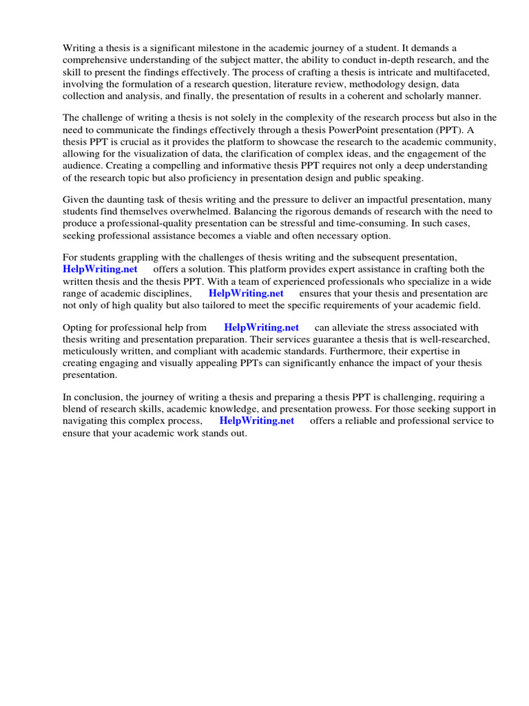 Thesis Ppt | PDF | Thesis | Microsoft Power Point