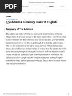 Pdf The Address Class 11 Pdf
