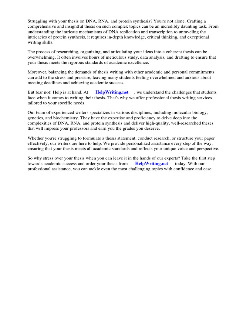 Homework Dna Rna and Protein Synthesis | PDF | Translation (Biology) | Rna