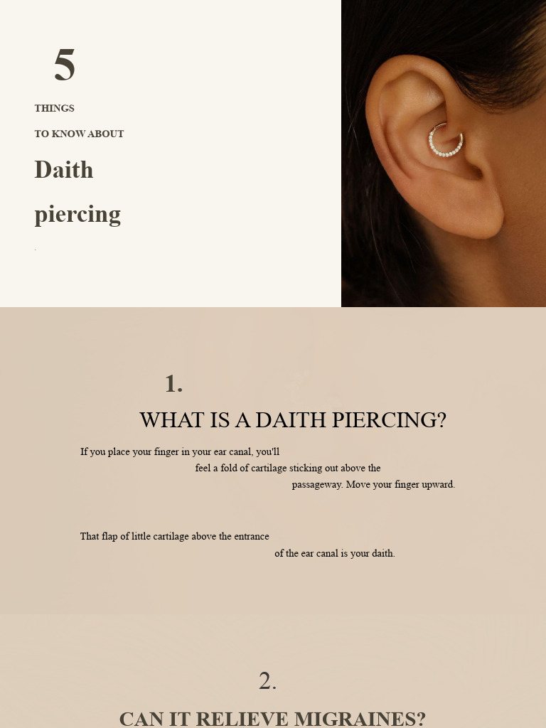Daith Piercing Guide: 5 Key Facts | PDF