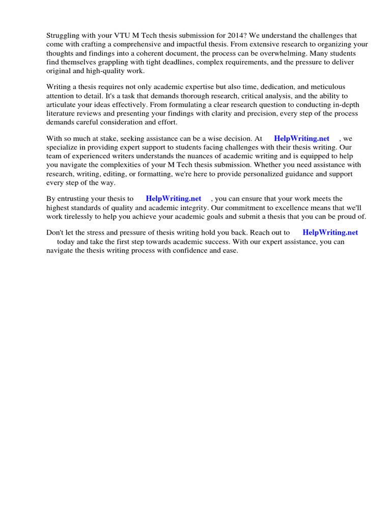 Vtu M Tech Thesis Submission 2014 | Download Free PDF | Thesis | Concrete