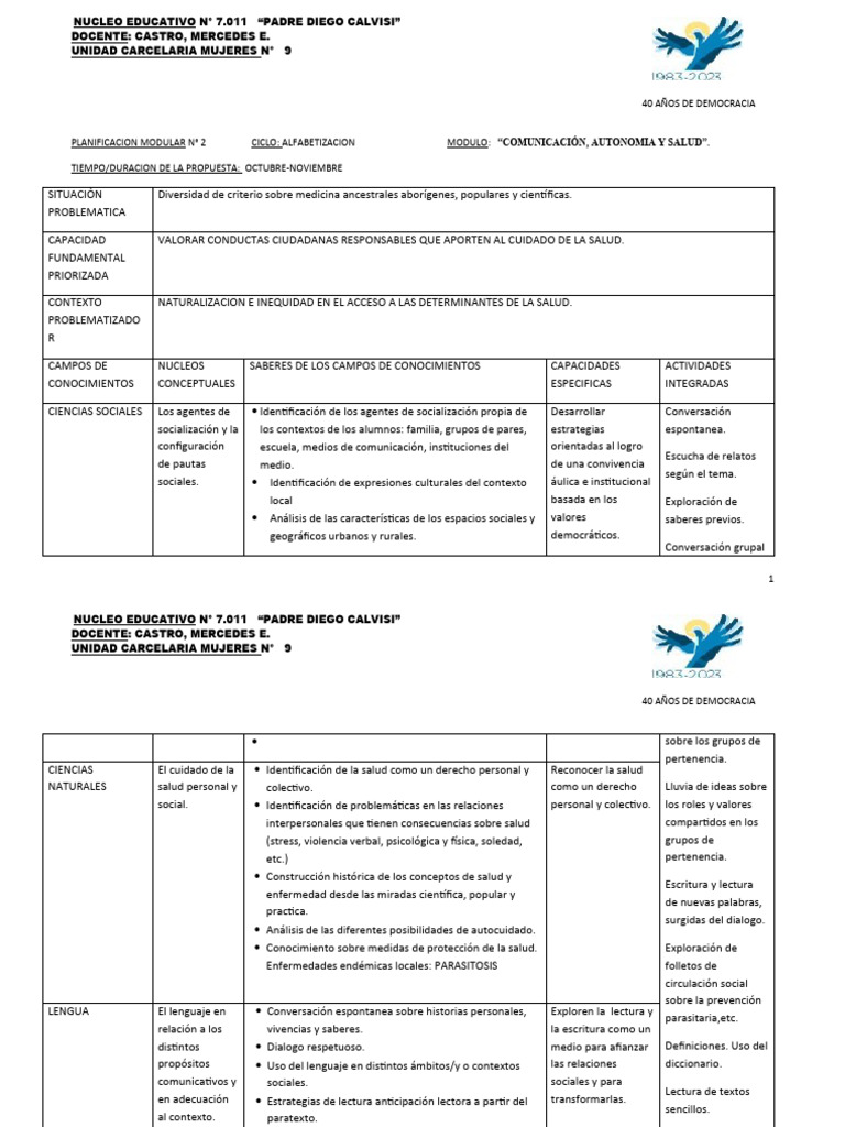 Propuesta N° 3 Alf. Salud | PDF