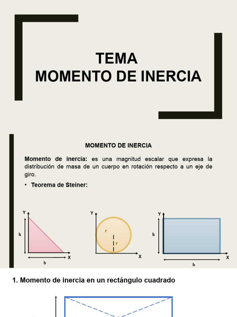 Momento de Inercia | PDF