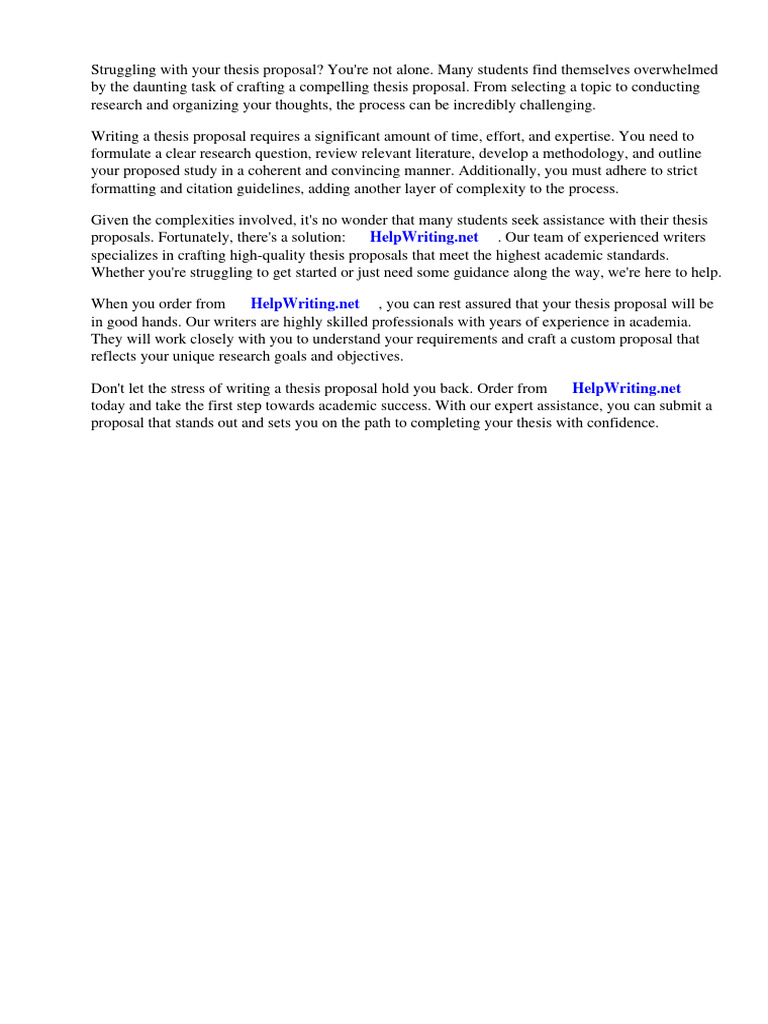 Wur Thesis Proposal | PDF | Thesis | Science