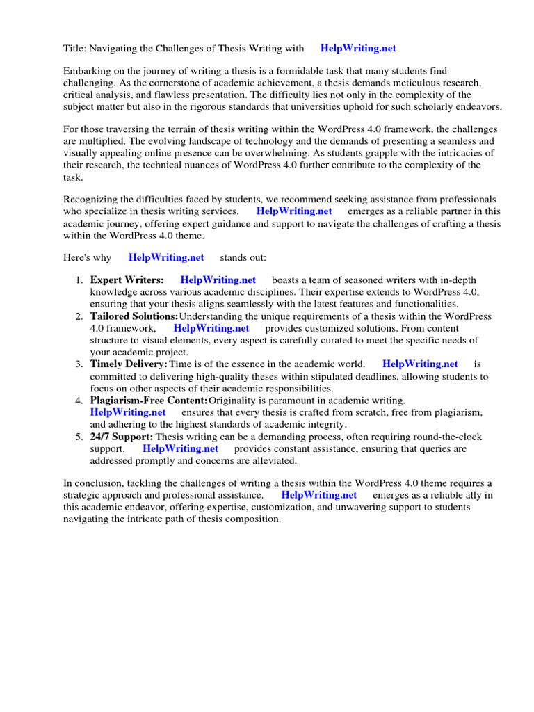 Thesis Theme Wordpress 4.0 | PDF | Word Press | Websites