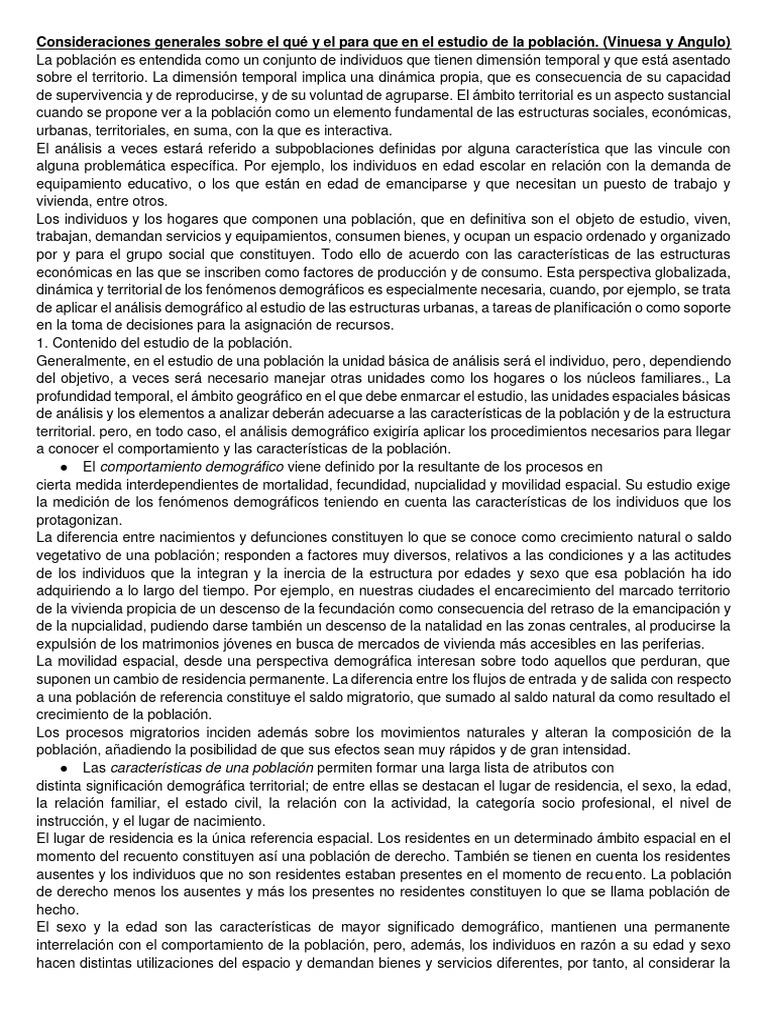 POBLACION | PDF | Población | Demografía