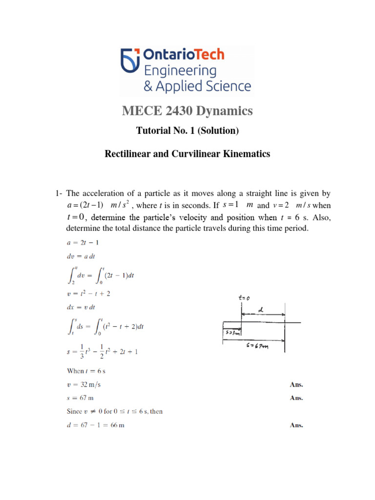 Tutorial 1 - Solution | PDF