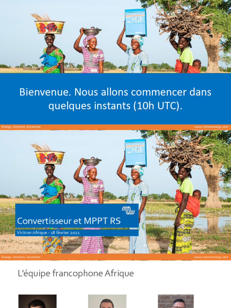 Présentation Session 10 - Gamme RS (MPPT RS & Inverter RS) | PDF