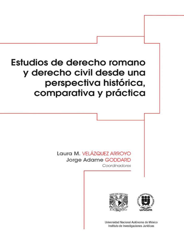 Estudios de Derecho Romano y Derecho Civil Desde Una Perspectiva ...