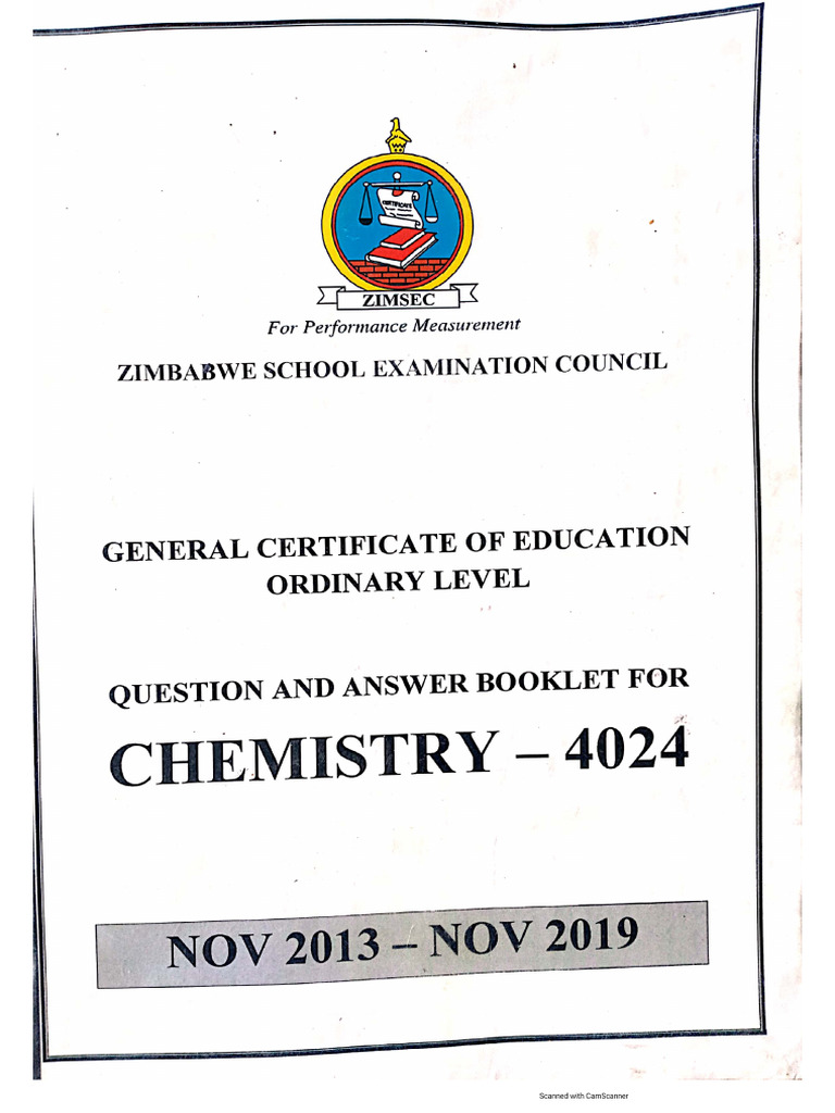 Zimsec Chemistry Green Book | PDF