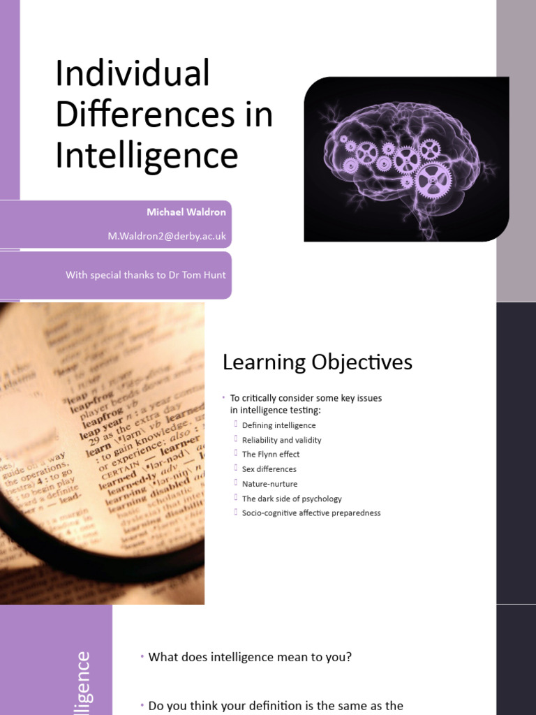 Individual Differences in Intelligence 2023-24 | Download Free PDF ... Individual Differences in Intelligence 2023-24 | Download Free PDF ...