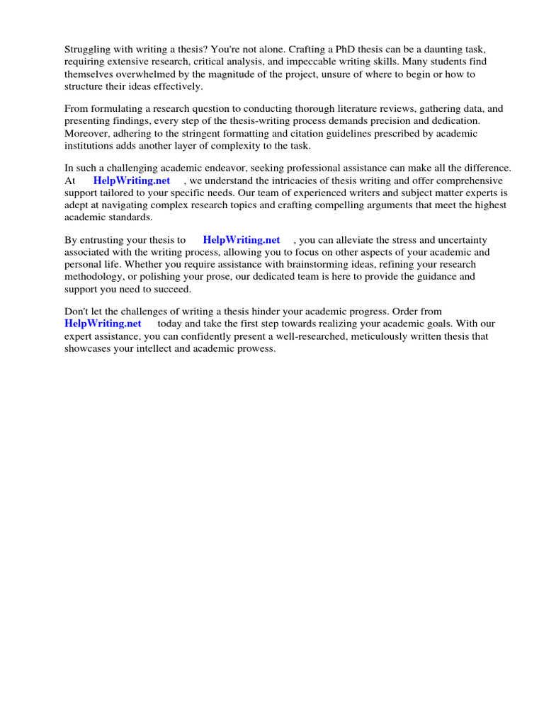 Sample PHD Thesis Abstract | PDF | Thesis | Proteomics