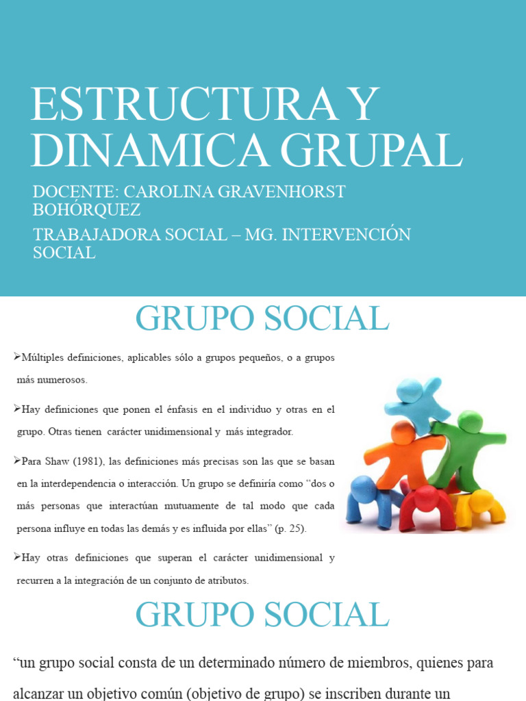 Estructura y Dinámica de Grupos Sociales | PDF | Grupo social ...