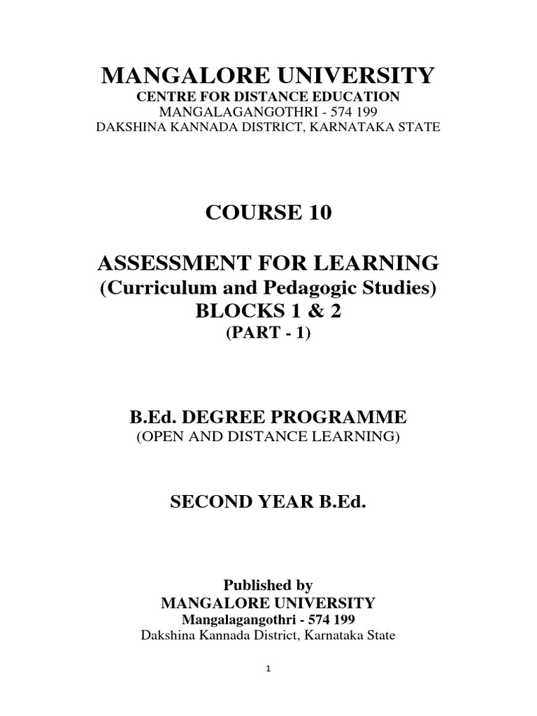 Course 10 AFL (Part 1) (English Version) | PDF | Educational Assessment | Evaluation