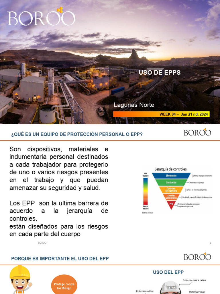 USO De EPP 2024.1 | PDF | Minería