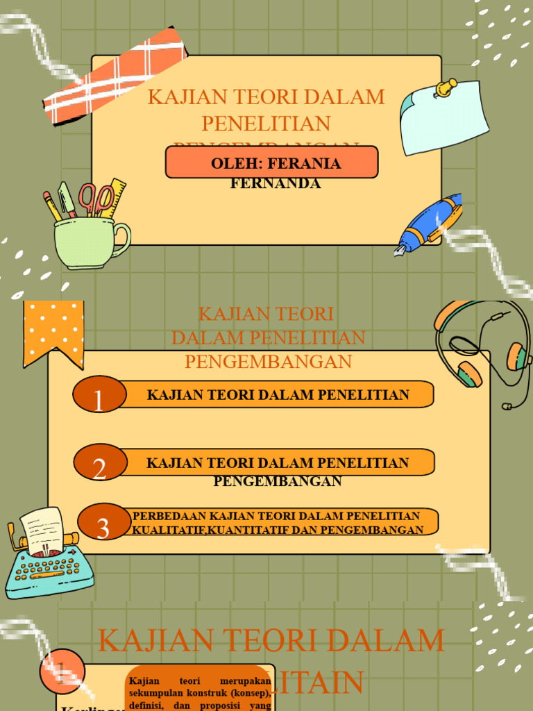 Kajian Teori Dalam Penelitian Pengembangan | PDF