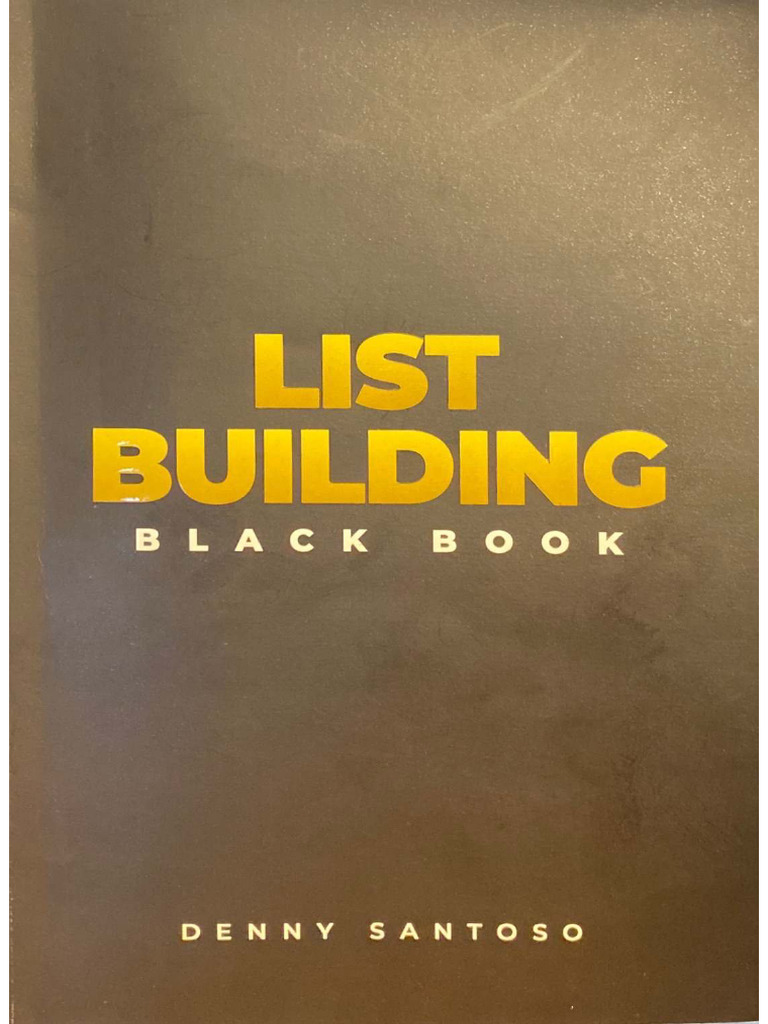 List Building Black Book | PDF