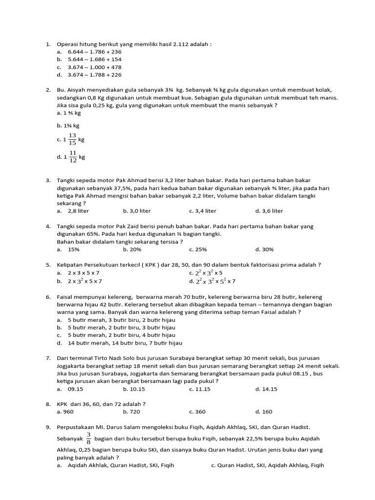 Soal Matematika Olimpiade | PDF