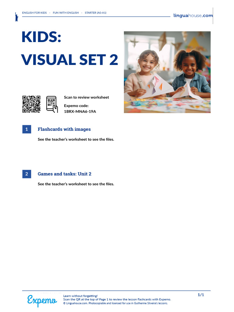 Numbers - Kids-Visual-Set-2-American-English-Teacher | PDF