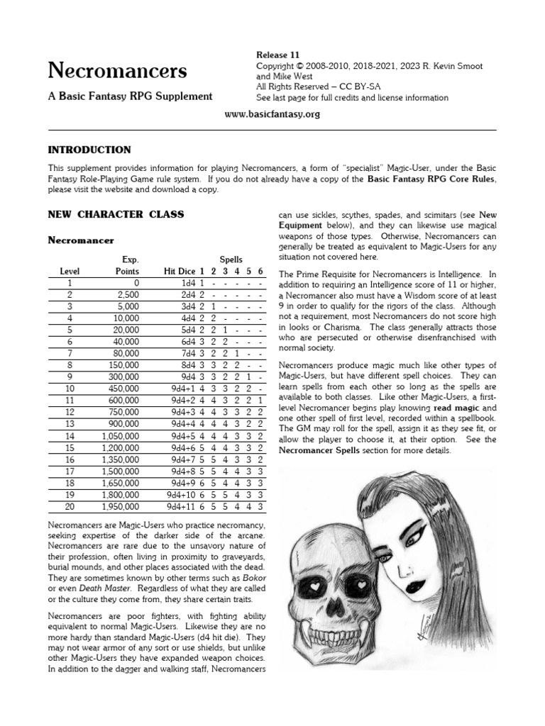 BF Necromancer Supplement r11 | Download Free PDF | Ghosts | Necromancy