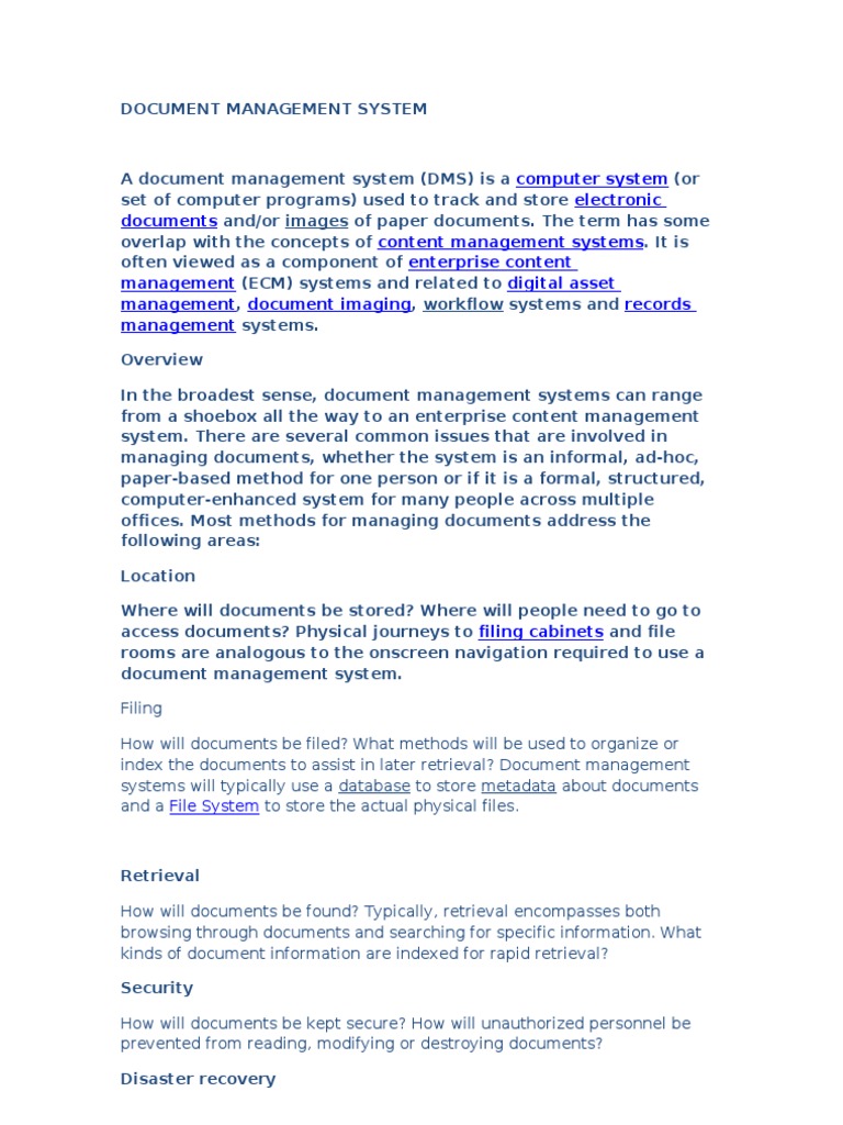 Document Management System | PDF