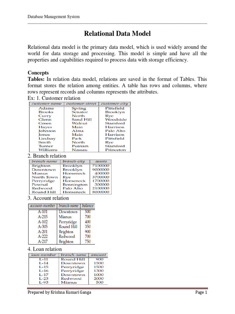 Lec 5 Relational Model | PDF | Relational Model | Relational Database