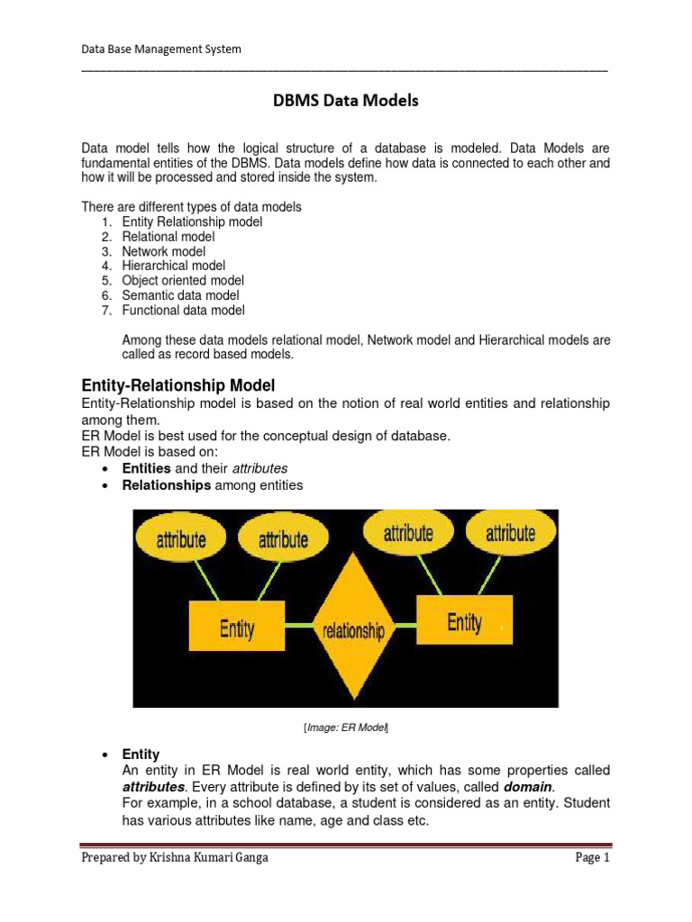 Lec 3 ER Model | PDF
