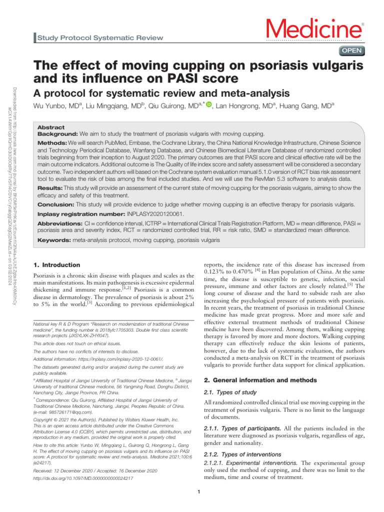 Yunbo Wu 2021 | PDF | Randomized Controlled Trial | Systematic Review