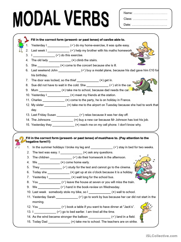 Modal Verbs (Can, May, Must) | PDF