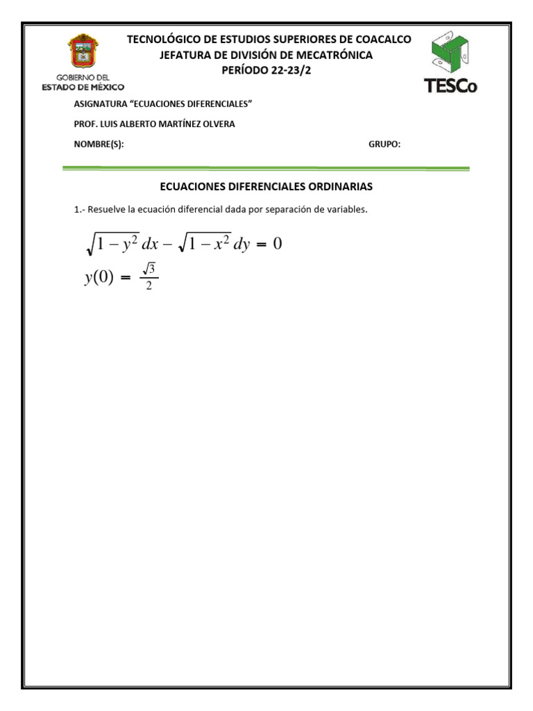 Estudio de Casos C2 | PDF | Ecuaciones diferenciales | Ecuaciones