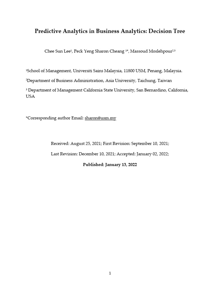 PredictiveAnalytics BusinessAnalytics | PDF | Analytics | Predictive Analytics