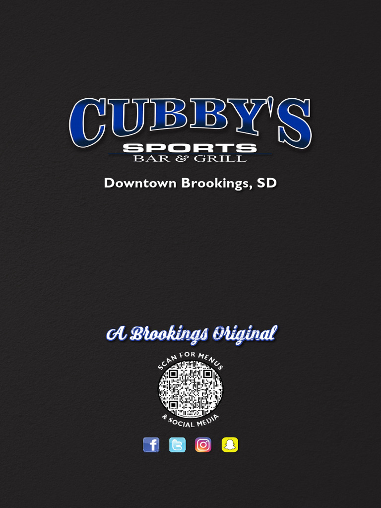 Cubbies Menu | PDF