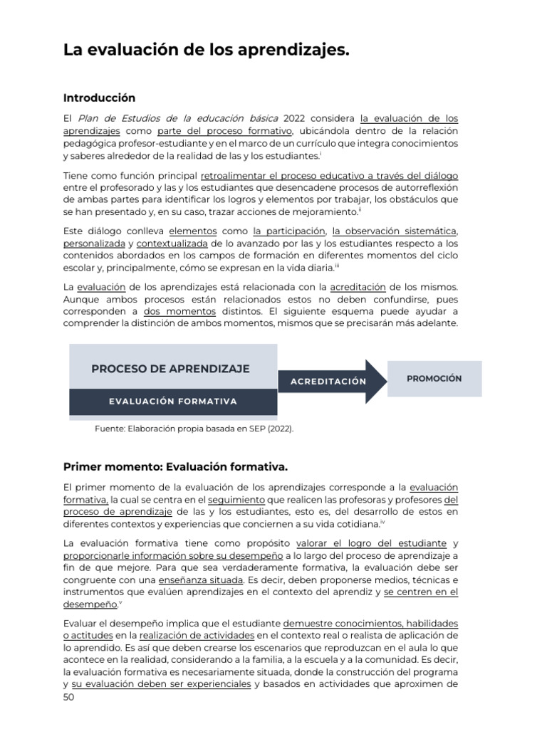 La evaluación de los aprendizajes | PDF | Evaluación | Aprendizaje