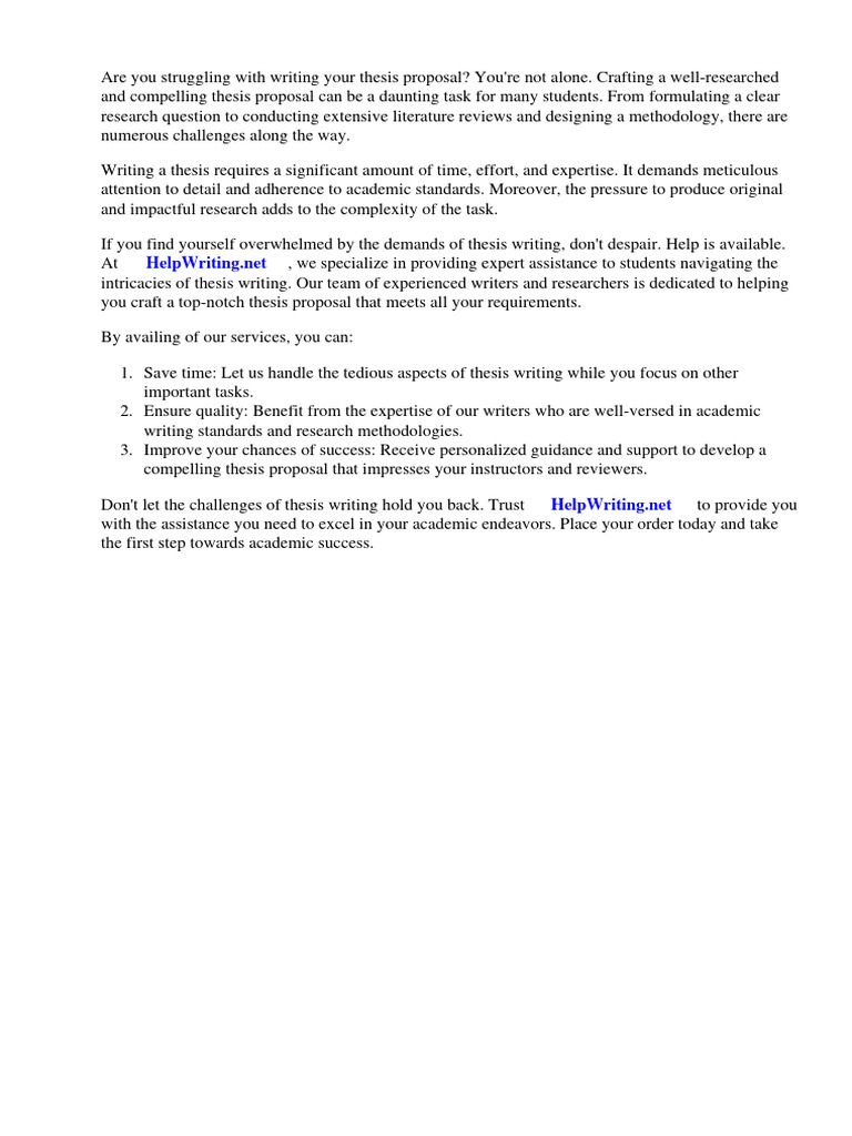 Knust Thesis Proposal Sample | PDF