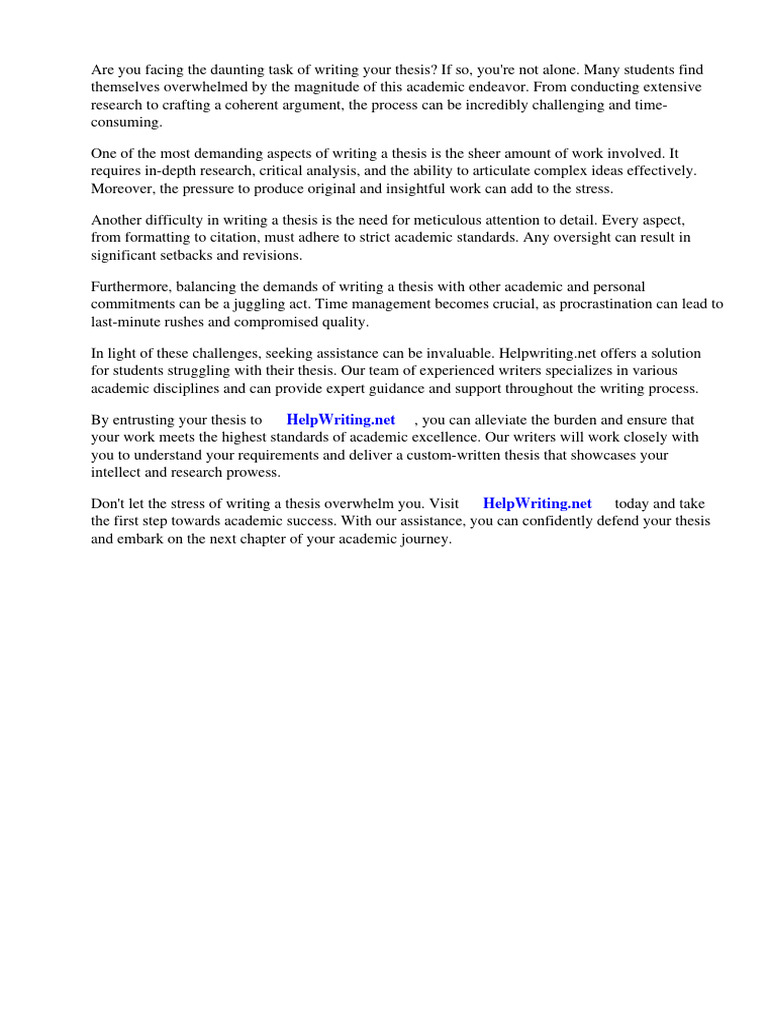 Thesis Defense Snacks | PDF | Thesis